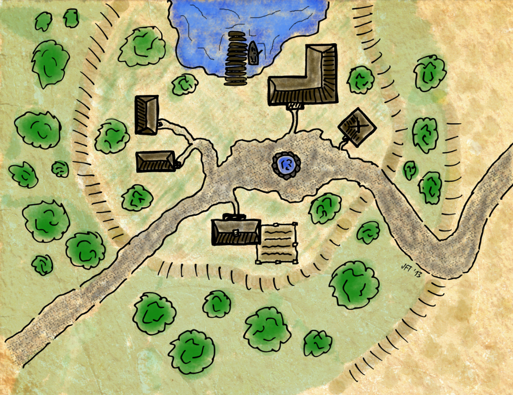 Map: Deerpond Village - The Iron TavernThe Iron Tavern